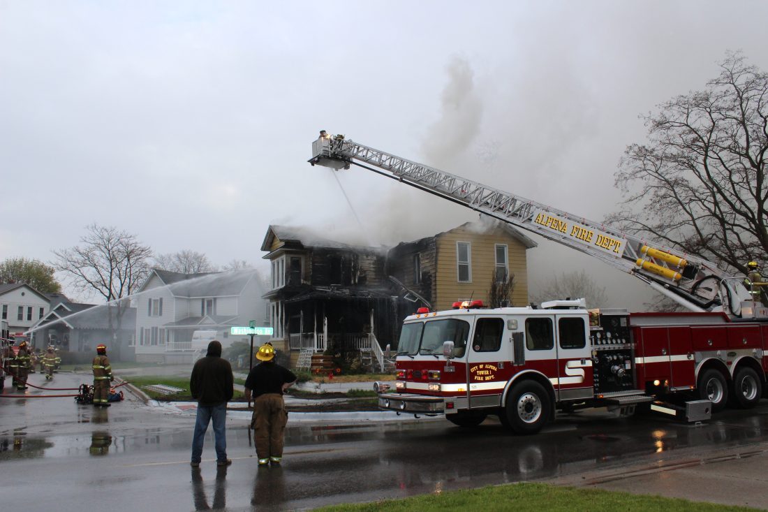 Crews battle large house fire Sunday | News, Sports, Jobs - The Alpena News